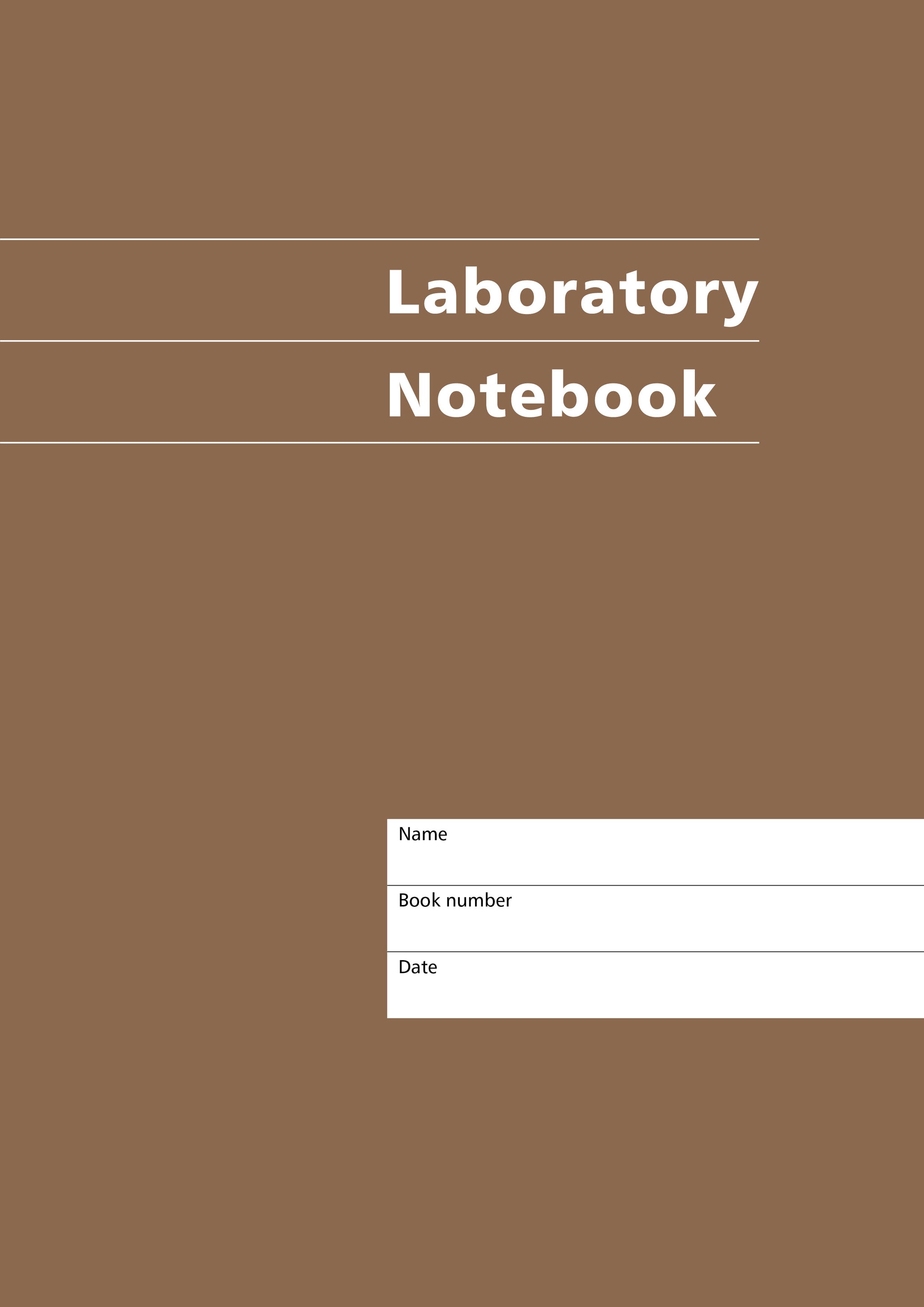 Mitchells Laboratory Notebooks: code A01, A4 hardback GLP lab notebook
