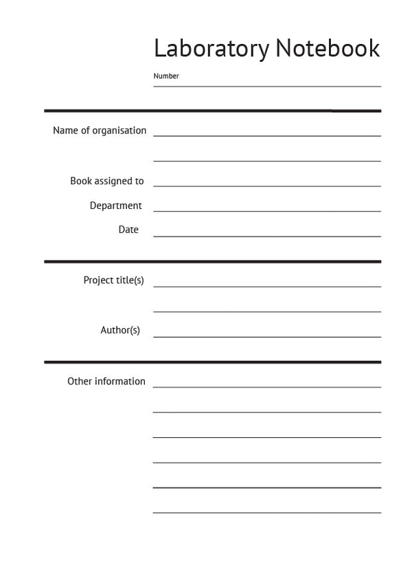 Mitchells Laboratory Notebooks: A10 A4 hardback laboratory notebook