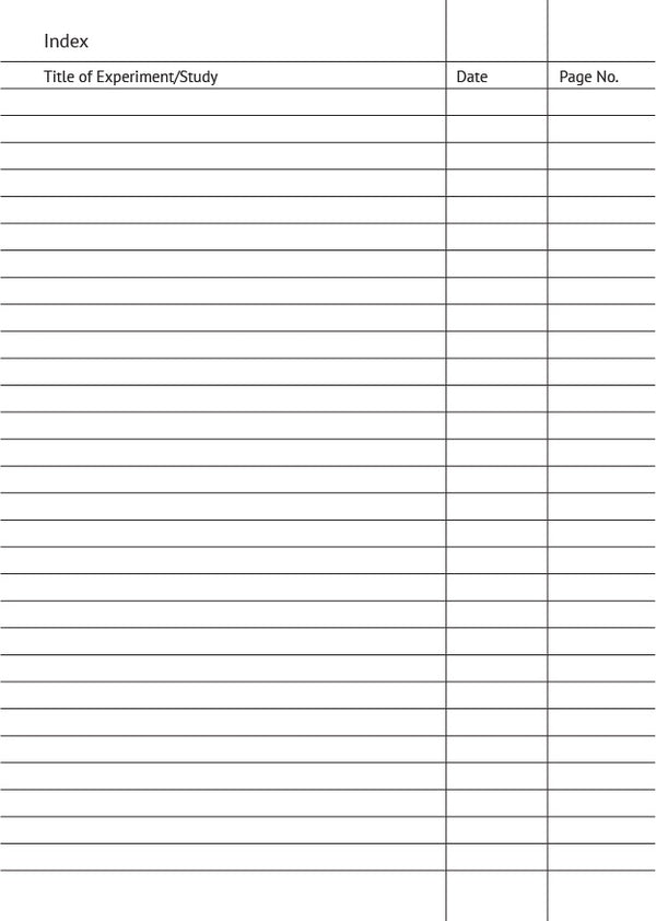 Mitchells Laboratory Notebooks: B11 A5 hardback laboratory notebook